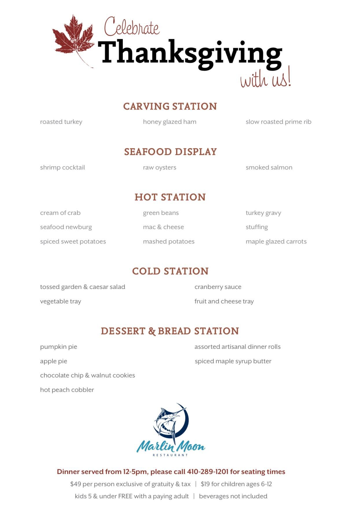 Thanksgiving in Ocean City - OCMD Restaurants