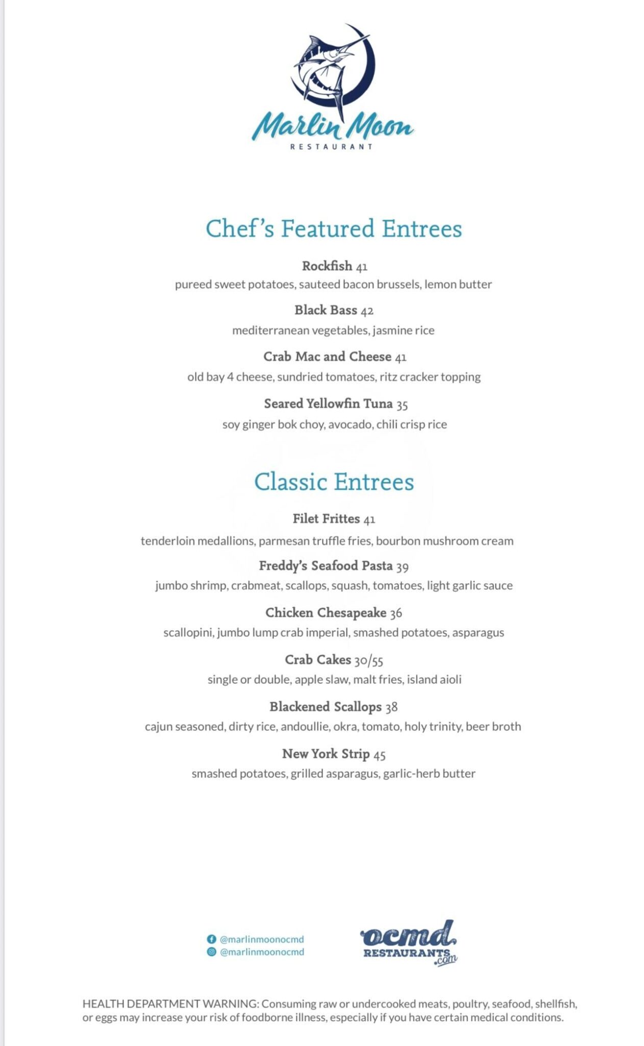 Specials Archives - OCMD Restaurants